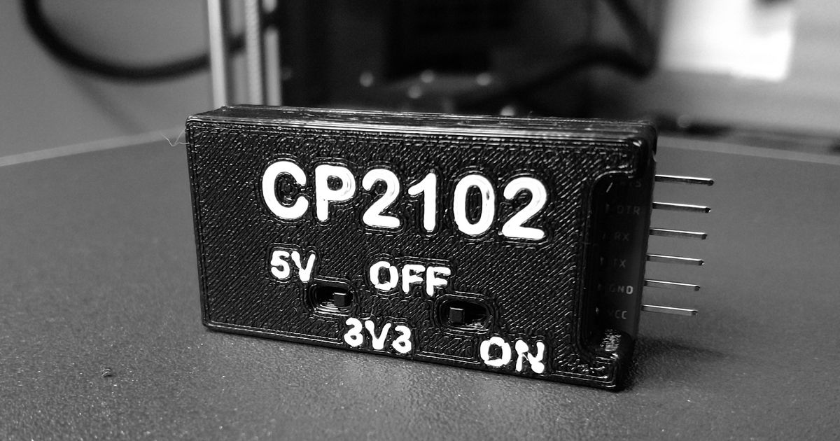 LaskaKit CP2102 USB - UART case by oktkas | Download free STL model ...