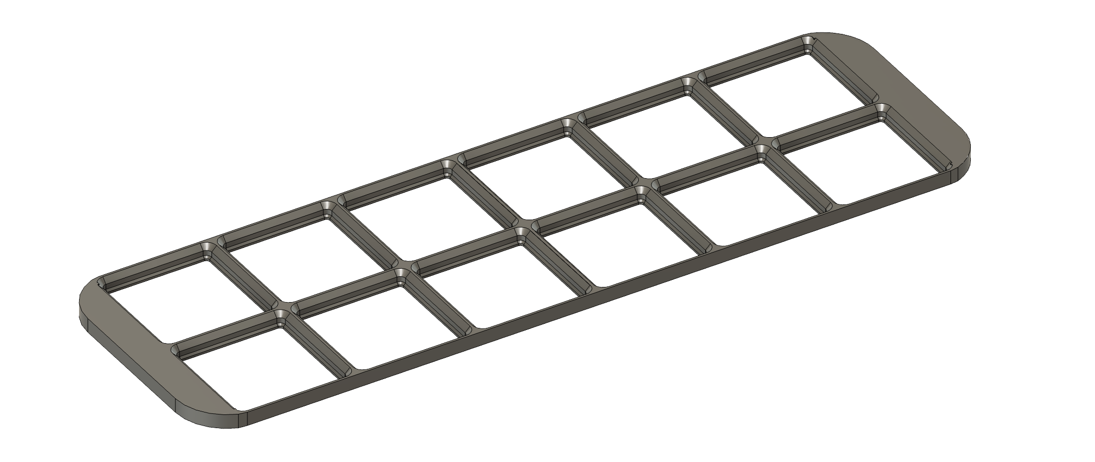 2 x 6 Gridfinity Inlay for original IKEA Skadis Trays by Bashbear ...