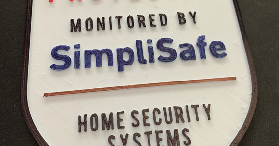 Simplisafe Security Yard Sign by SpicyLimes | Download free STL model ...