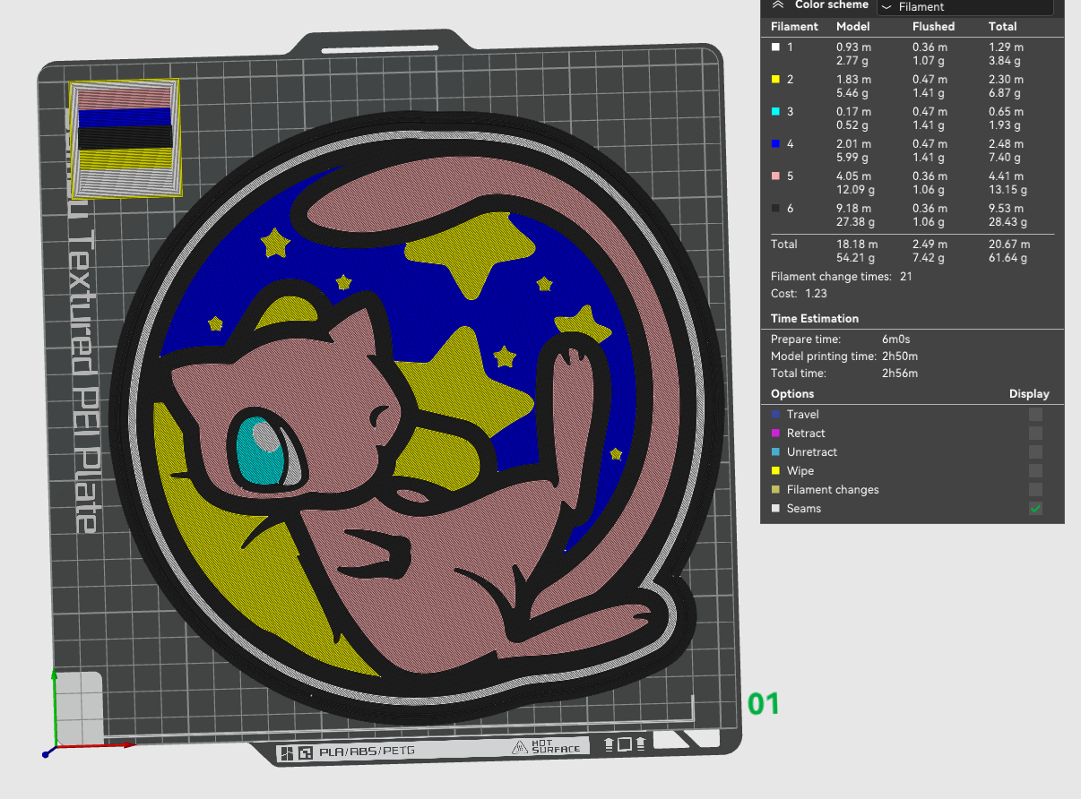 Mew Lightbox LED Lamp by braga3dprint | Printables Store