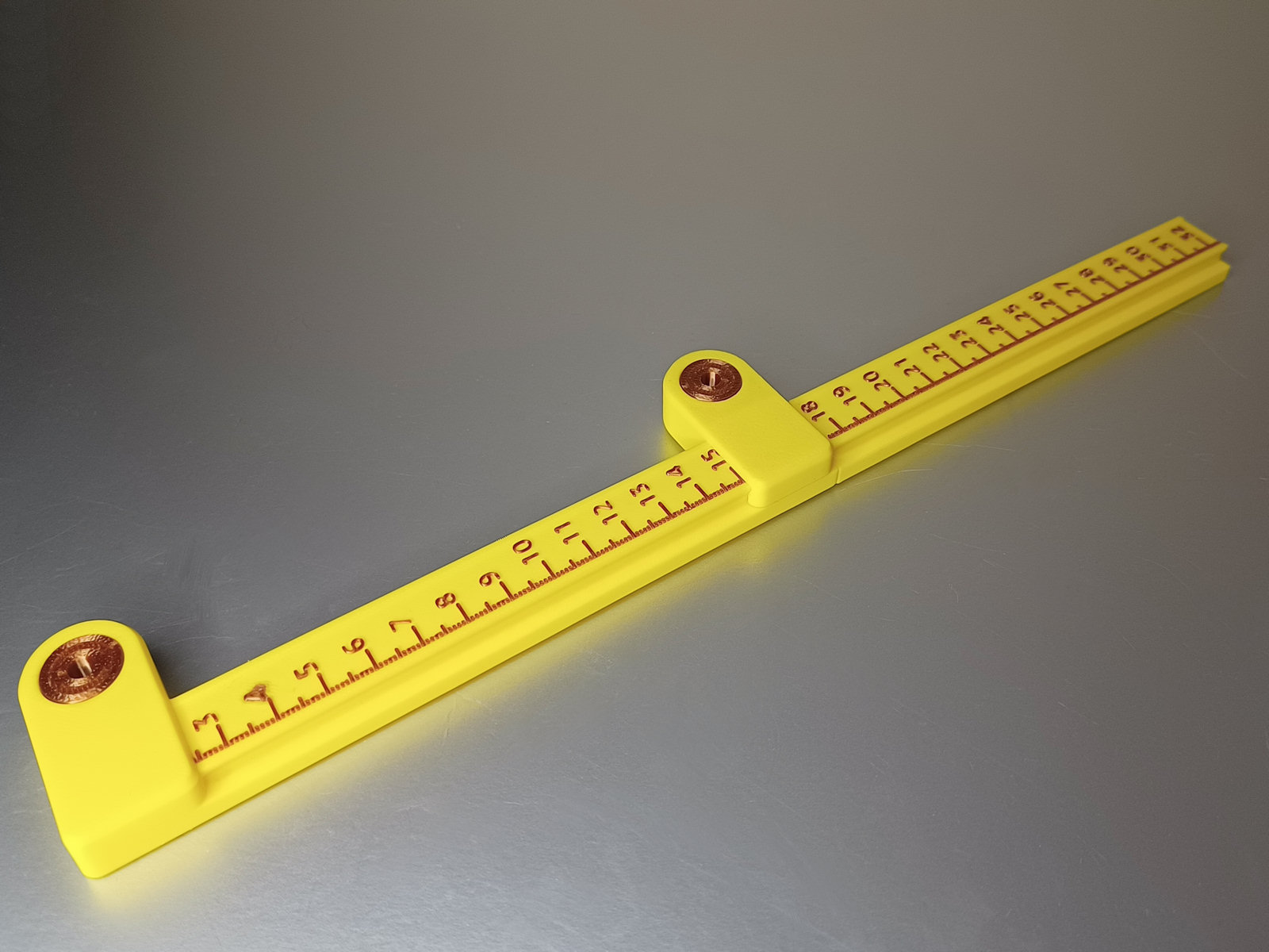 Drill Guide Ruler (mm & inch) por Wim V | Descargar modelo STL gratuito ...