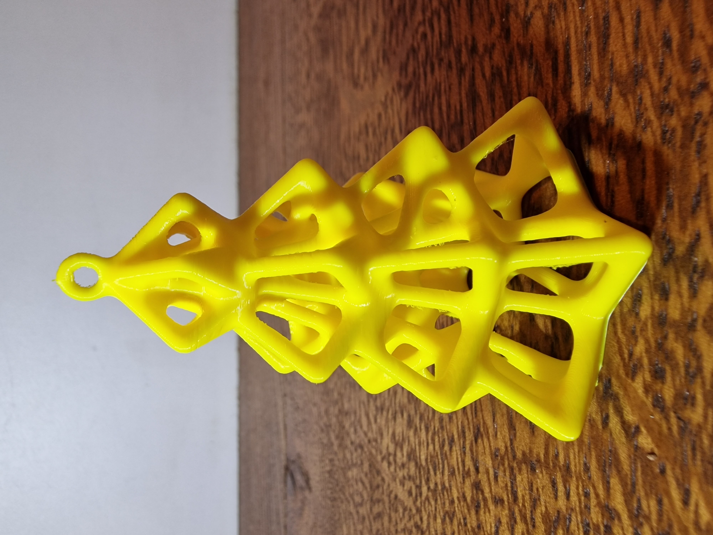 Voronoi Christmas Tree Ornament by CMYKraftshop | Download free STL ...