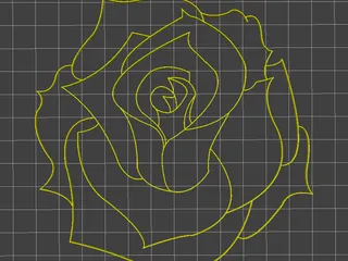 3d rose template printable