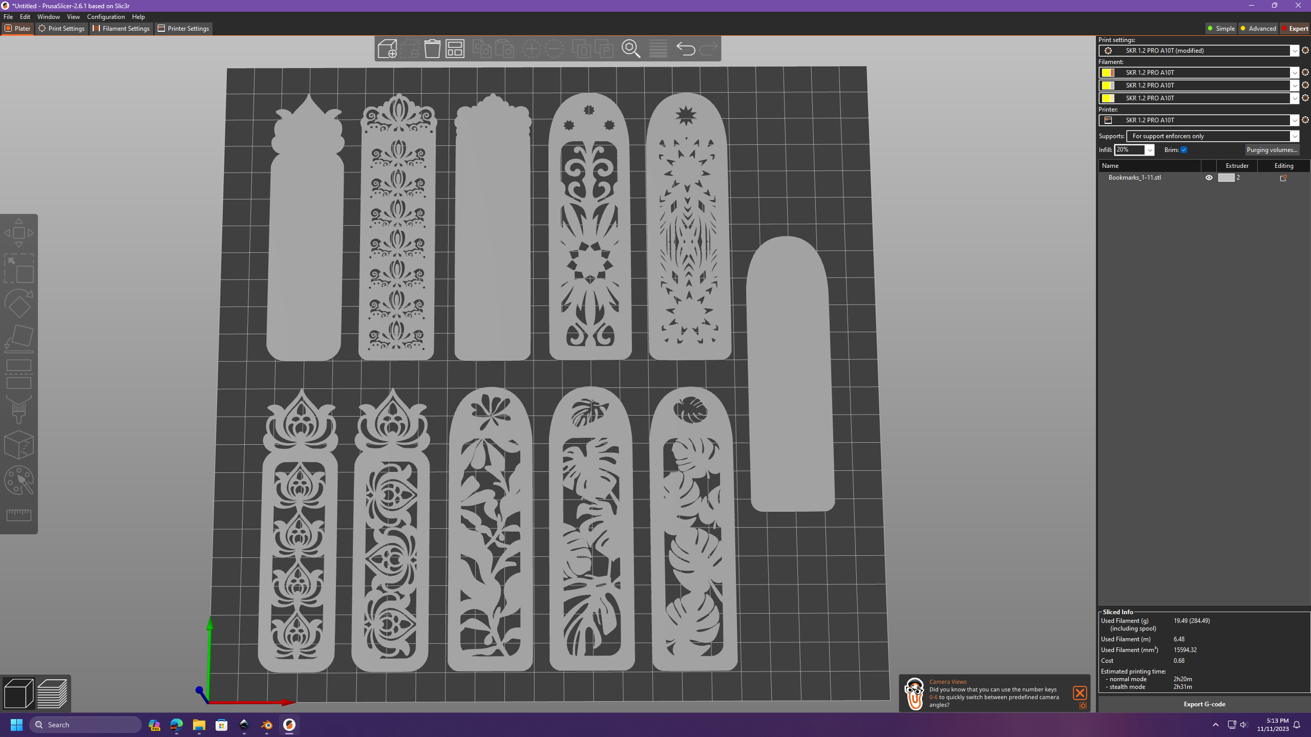 Decorative Bookmarks by Clod Stomper Productions | Download free STL ...