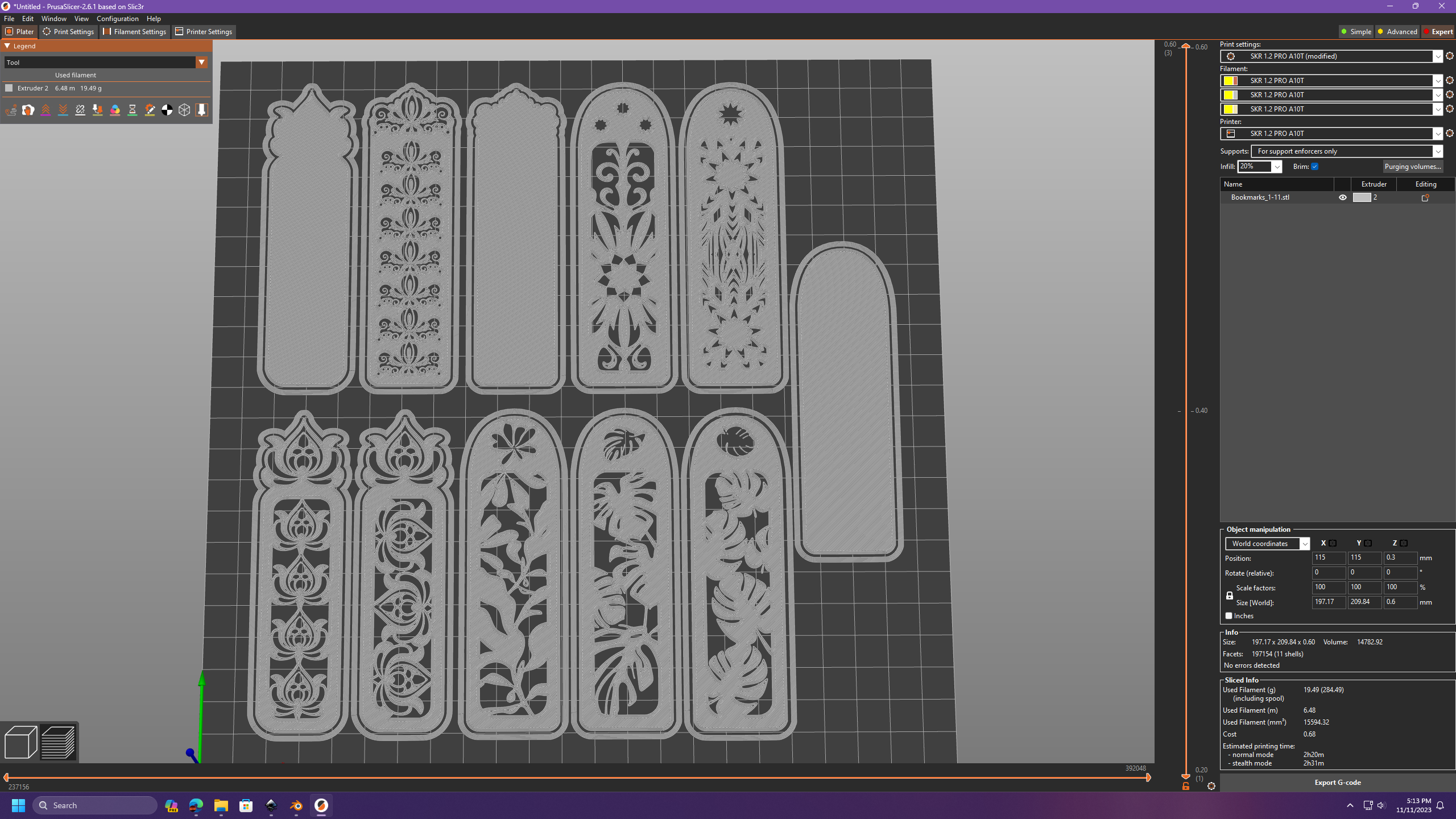 Decorative Bookmarks by Clod Stomper Productions | Download free STL ...