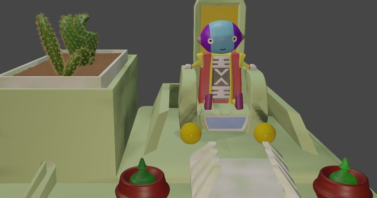 Zeno Garden (Dragon Ball Super) No Supports required by Druk CG ...