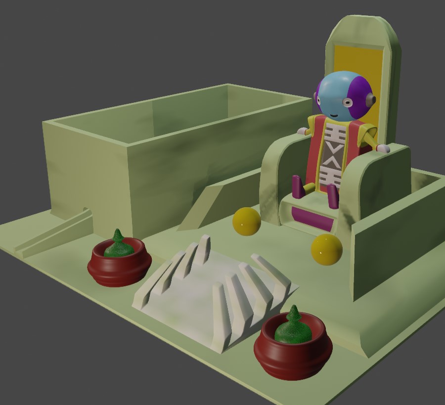 Zeno Garden (Dragon Ball Super) No Supports required by Druk CG ...