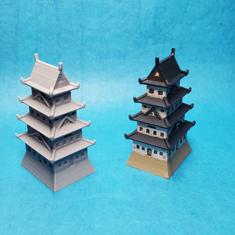 Miniature Japanese Castle by GenePool | Download free STL model ...