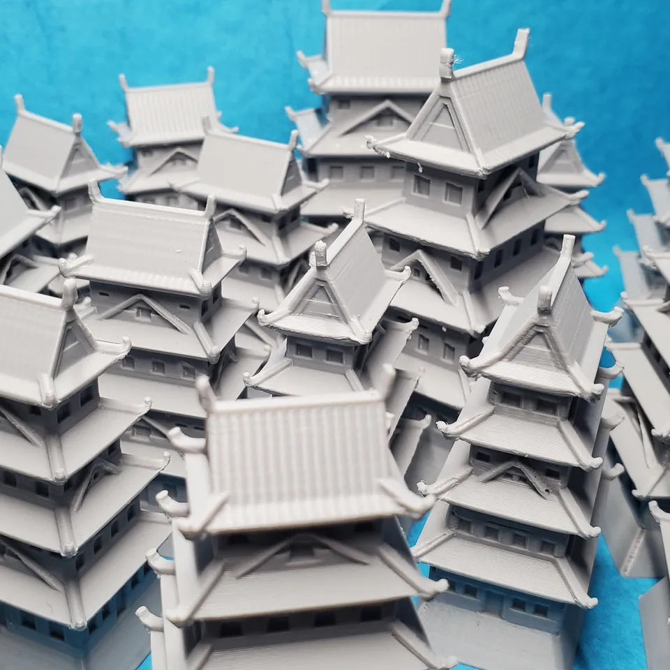 Miniature Japanese Castle by GenePool | Download free STL model ...