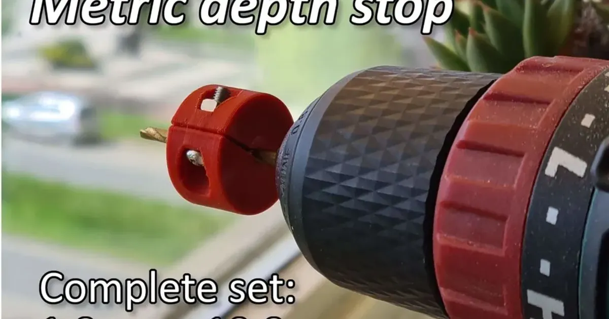 Metric depth stop - complete set by Peters | Download free STL model ...