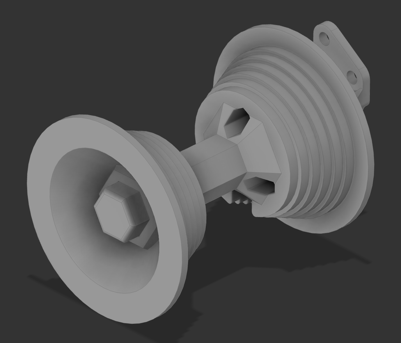 Ball Bearing Wall-Mount Spool Holder by Da Sym | Download free STL ...