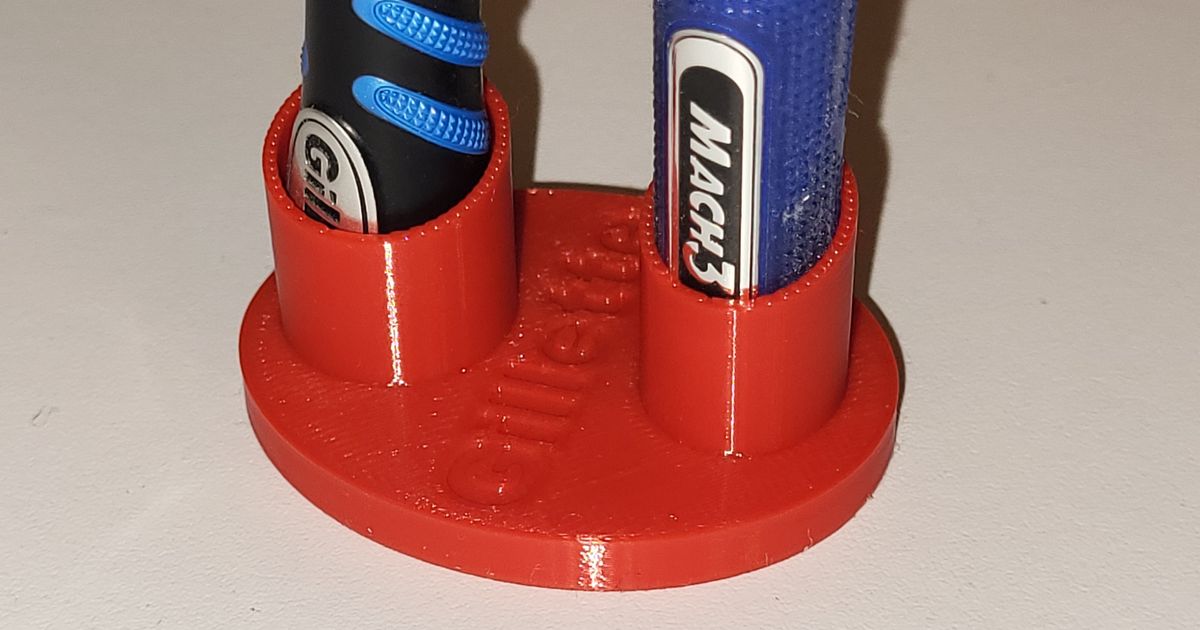 Dual Gillette Mach3 Razor stand by szutsgy | Download free STL model ...