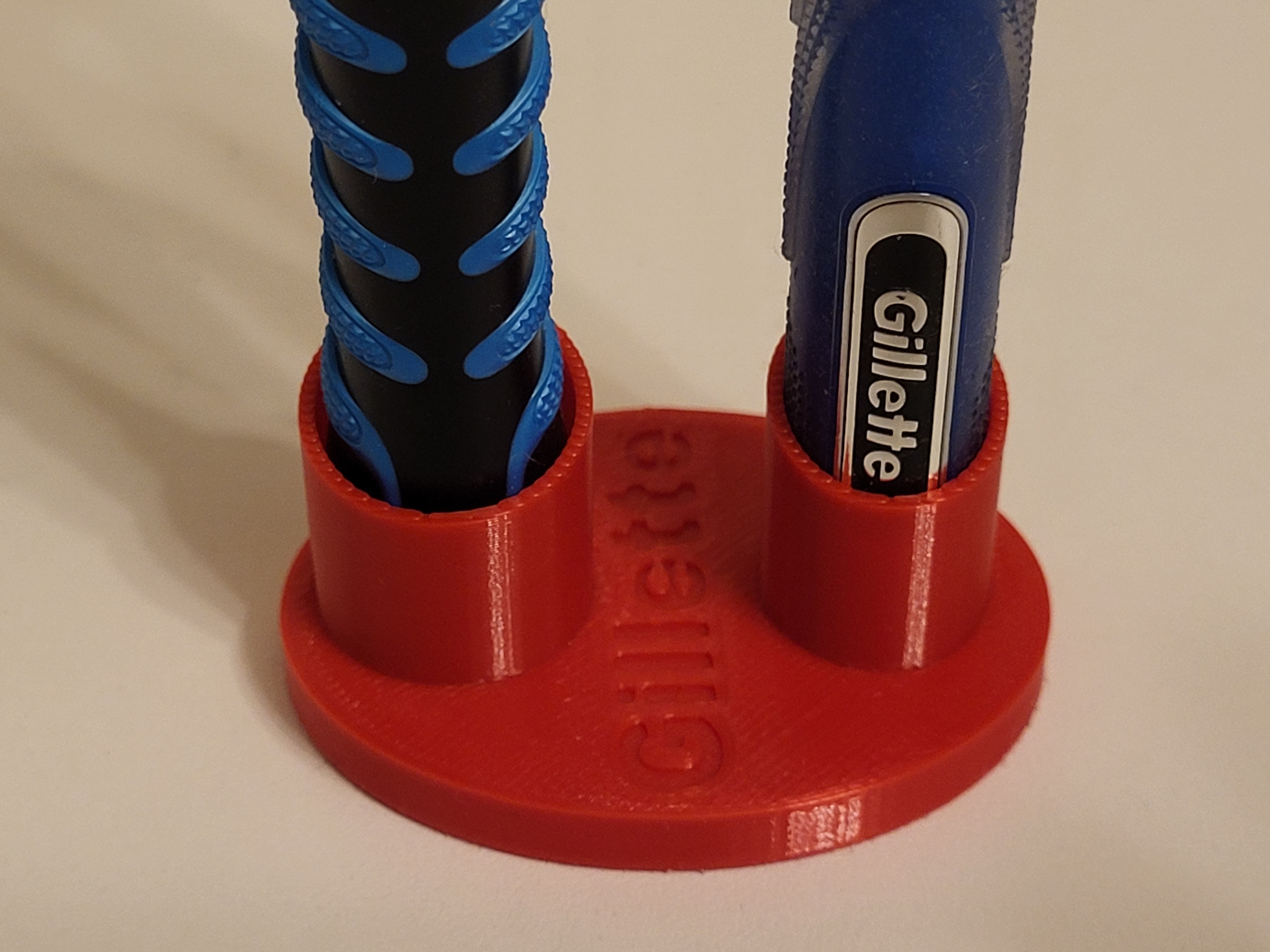 Dual Gillette Mach3 Razor stand by szutsgy | Download free STL model ...