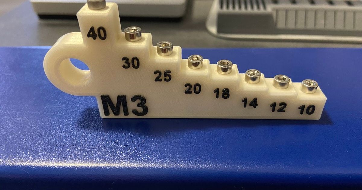 M3 Screw Sorter Tool by muddymaker | Download free STL model ...