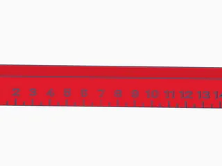 A simple ruler by Simple Prints | Download free STL model | Printables.com