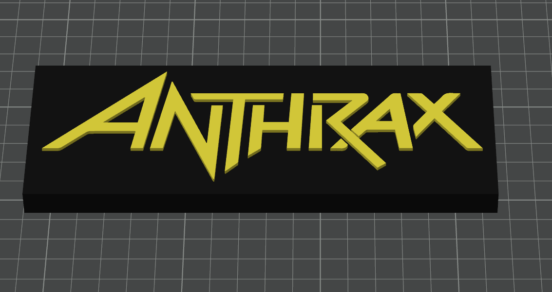 Anthrax Band Sign by rsnider2 | Download free STL model | Printables.com