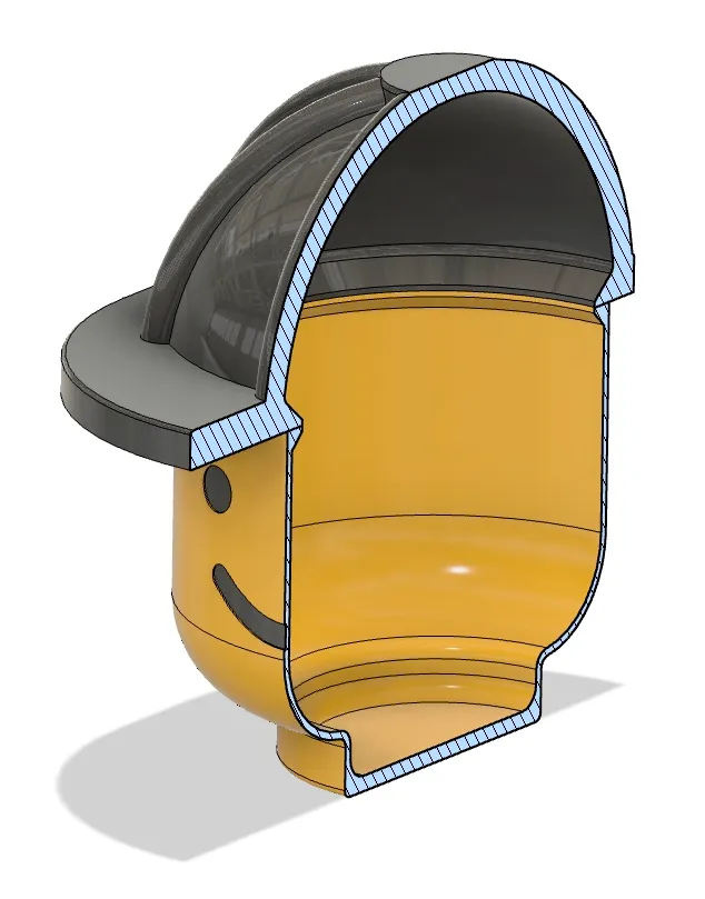 Lego Head w. construction helmet by fghenke | Download free STL model ...