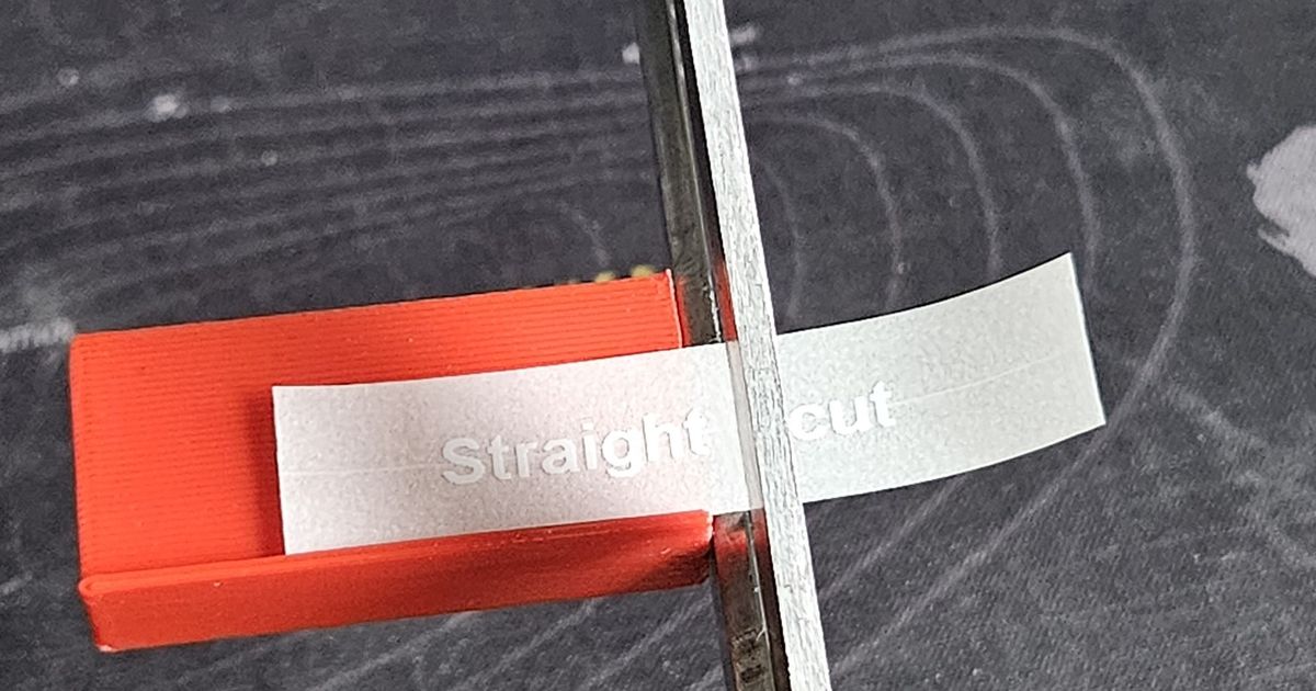 Straight cut guide for scissors by Oachkatzl | Download free STL model ...