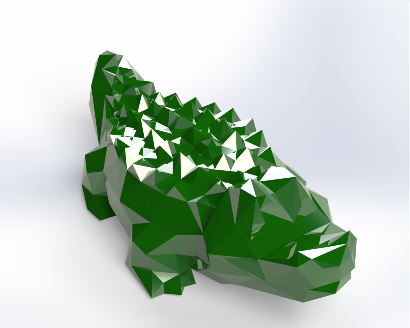 LOW_POLY Crocodile LACOSTE by Abed Shehadeh | Download free STL model ...