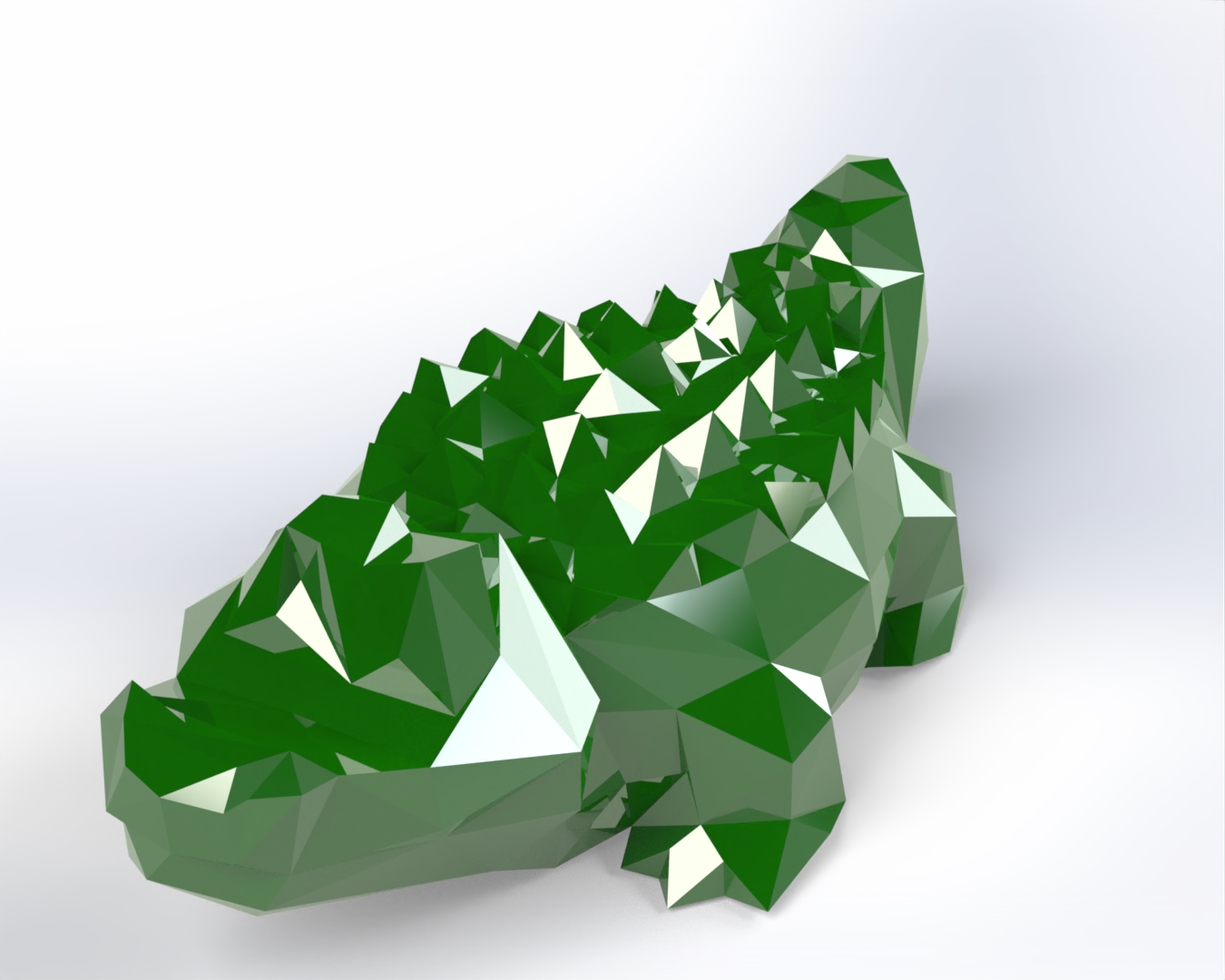 LOW_POLY Crocodile LACOSTE by Abed Shehadeh | Download free STL model ...