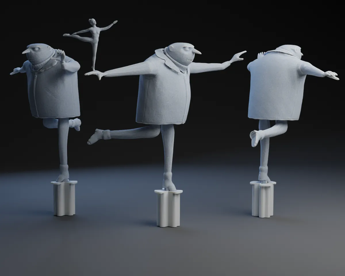 Drill Bit Ballerina Gru by Peter Farell | Download free STL model ...