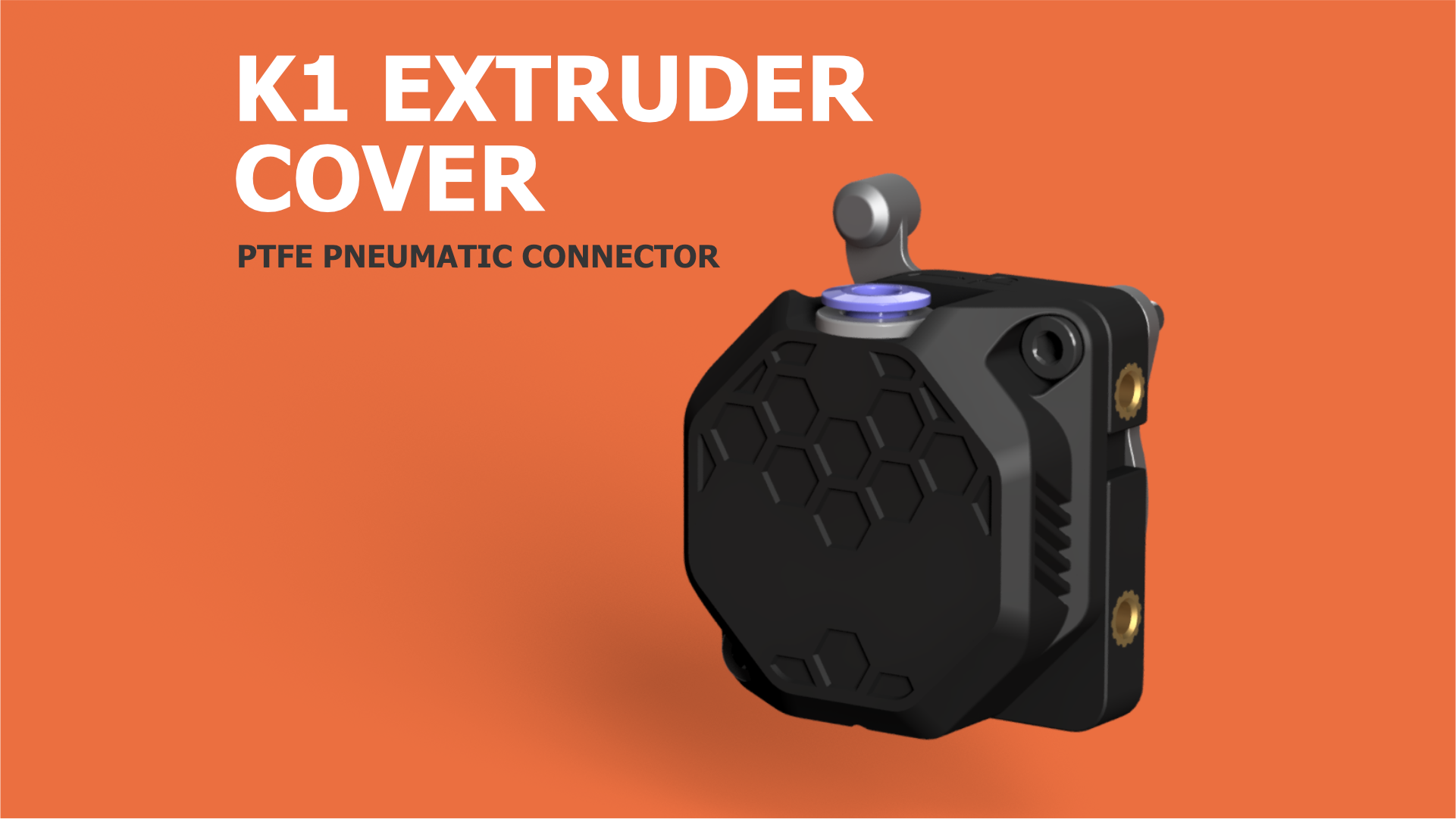 Creality K1 Extruder Cover with stock or pneumatic bowden fitting by ...