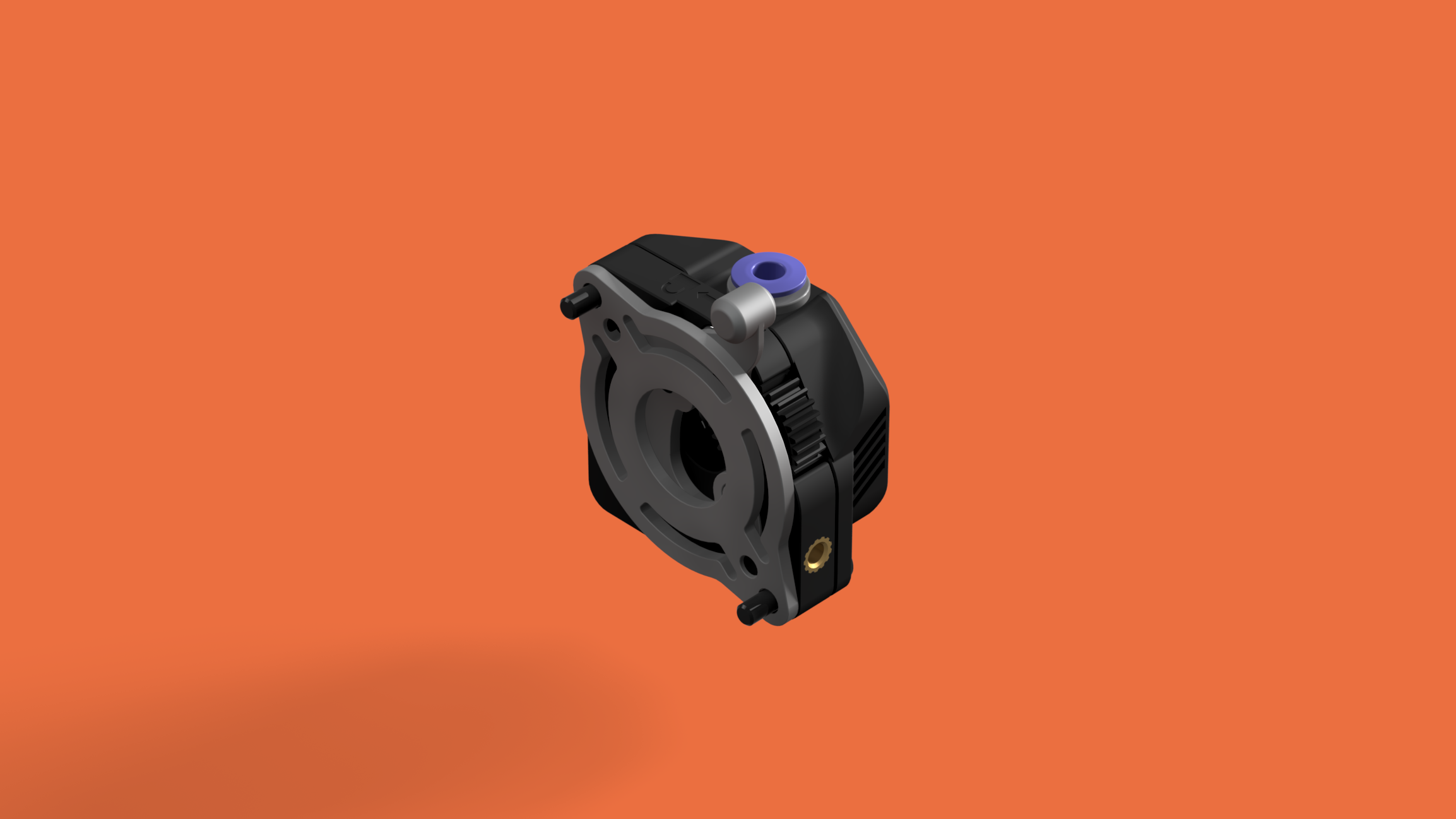 Creality K1 Extruder Cover with stock or pneumatic bowden fitting by ...