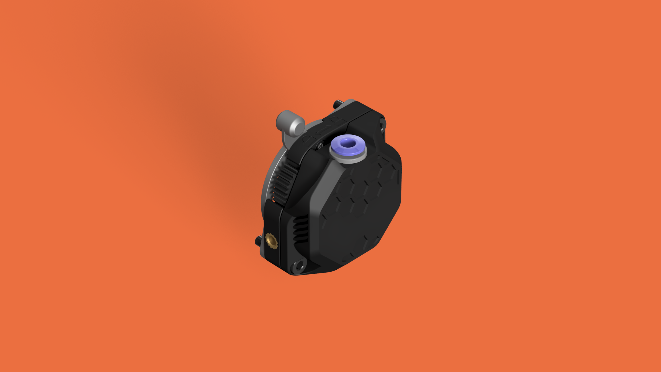Creality K1 Extruder Cover with stock or pneumatic bowden fitting by ...