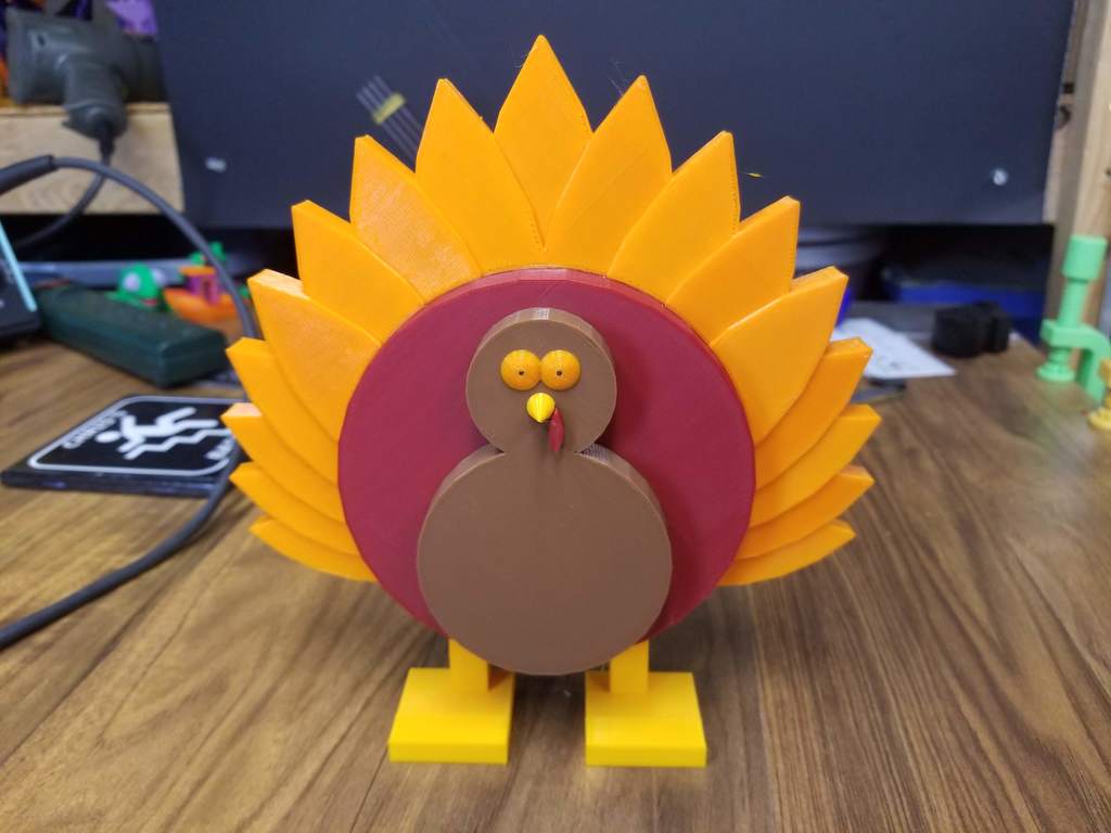 Silly little turkey multi color by Chris Riley | Download free STL ...