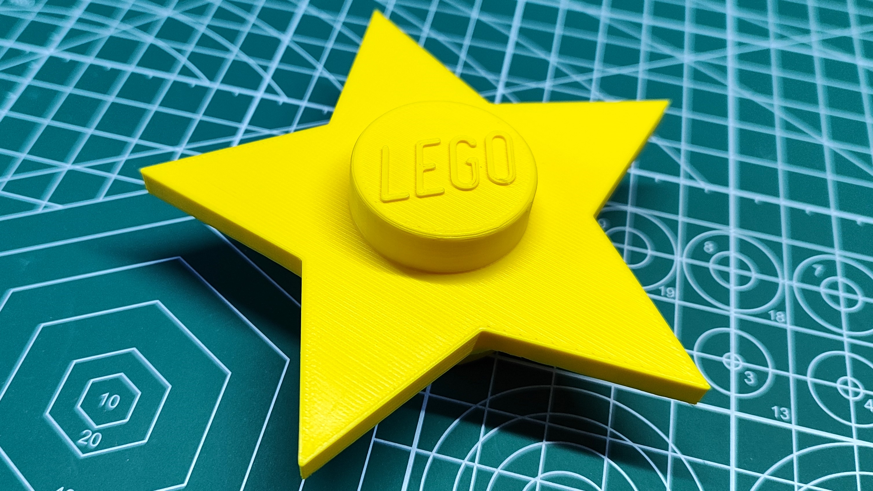 Lego Stud Star by biglesp | Download free STL model | Printables.com