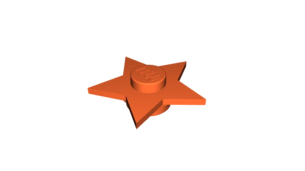 Lego Stud Star by biglesp | Download free STL model | Printables.com