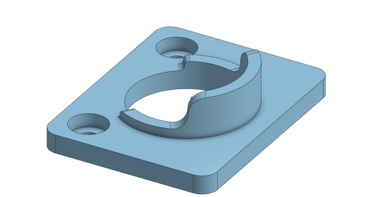 PVC Tube mounting bracket (Parametric) by Valerium _ | Download free ...