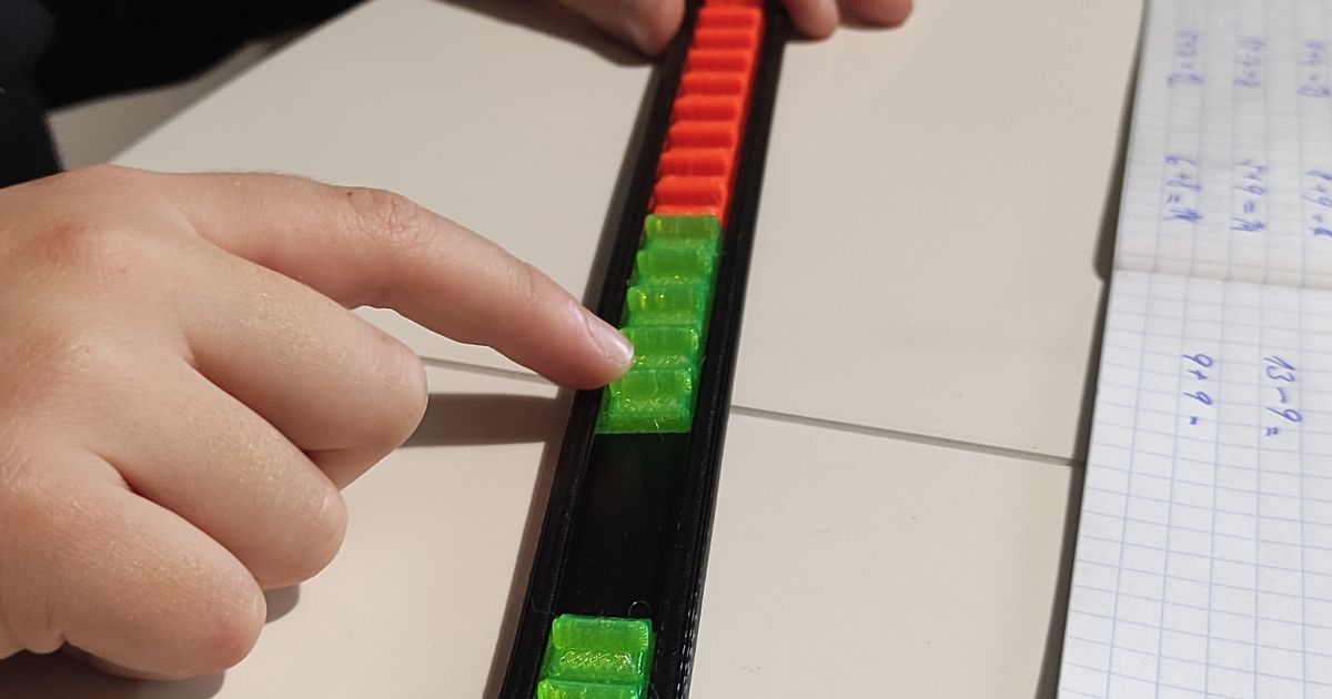 Počítadlo / Counting helper 1-20 by Motolsky | Download free STL model ...