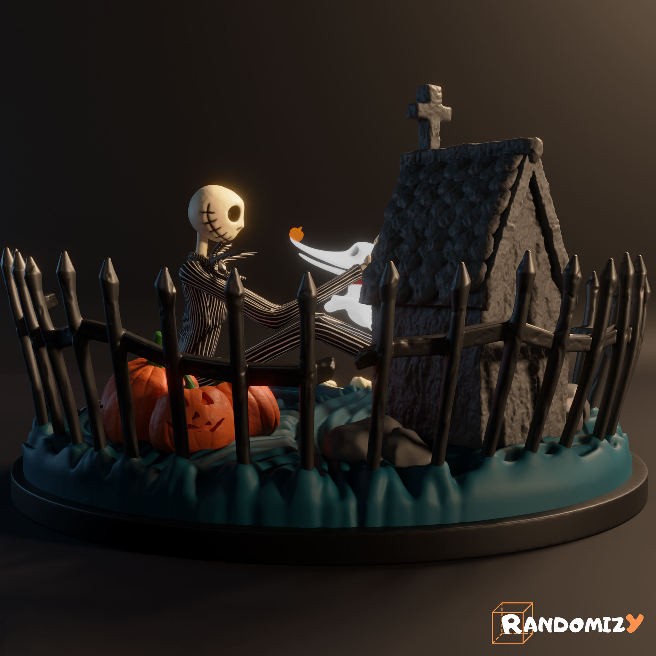 Jack and Zero Diorama (Fanart) by Randomizy | Printables Store