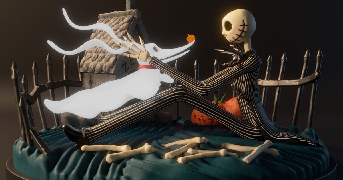 Jack and Zero Diorama (Fanart) by Randomizy | Printables Store