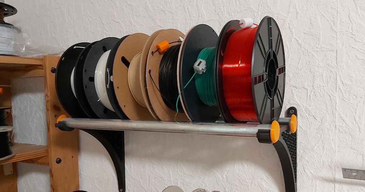 Filament Rack With Aluminum Pipes Or Broom Handles by gskollnau ...