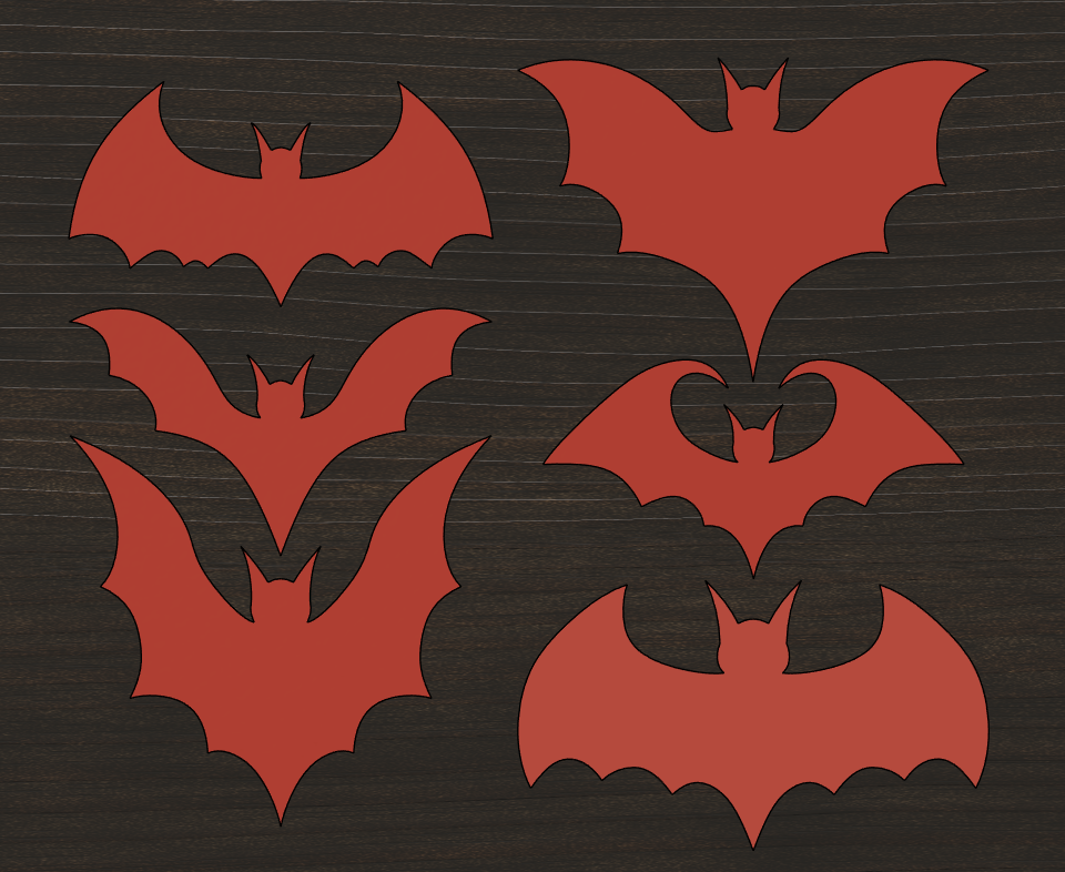 2d bats - 2 by Ts3D | Download free STL model | Printables.com
