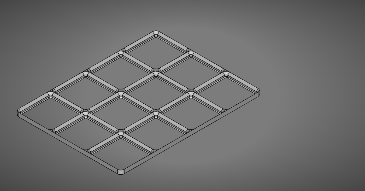 FreeCAD Gridfinity Parametric Baseplate by Stu142 | Download free STL model | Printables.com