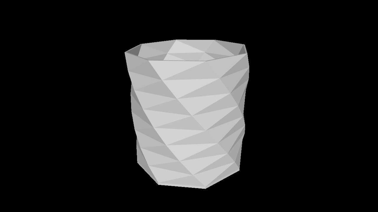 Octagon faceted vase by steynBerens | Download free STL model ...