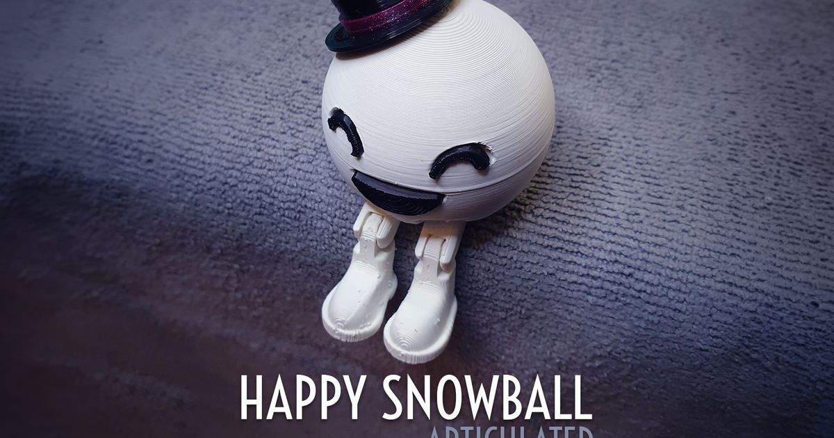 Happy Snowball par Jaatinen | Téléchargez gratuitement un modèle STL ...