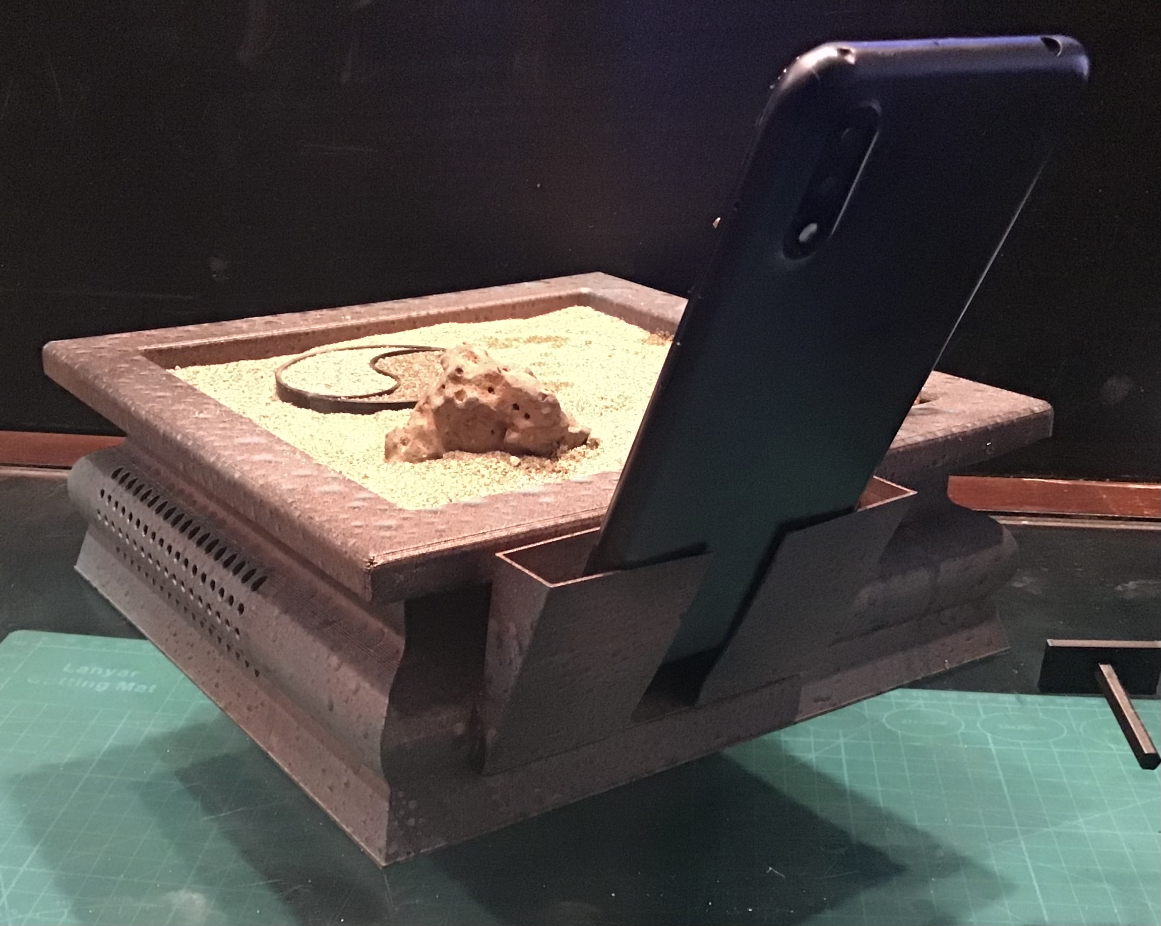 Large Zen Garden Phone Holder with small planter by Jared Didier ...