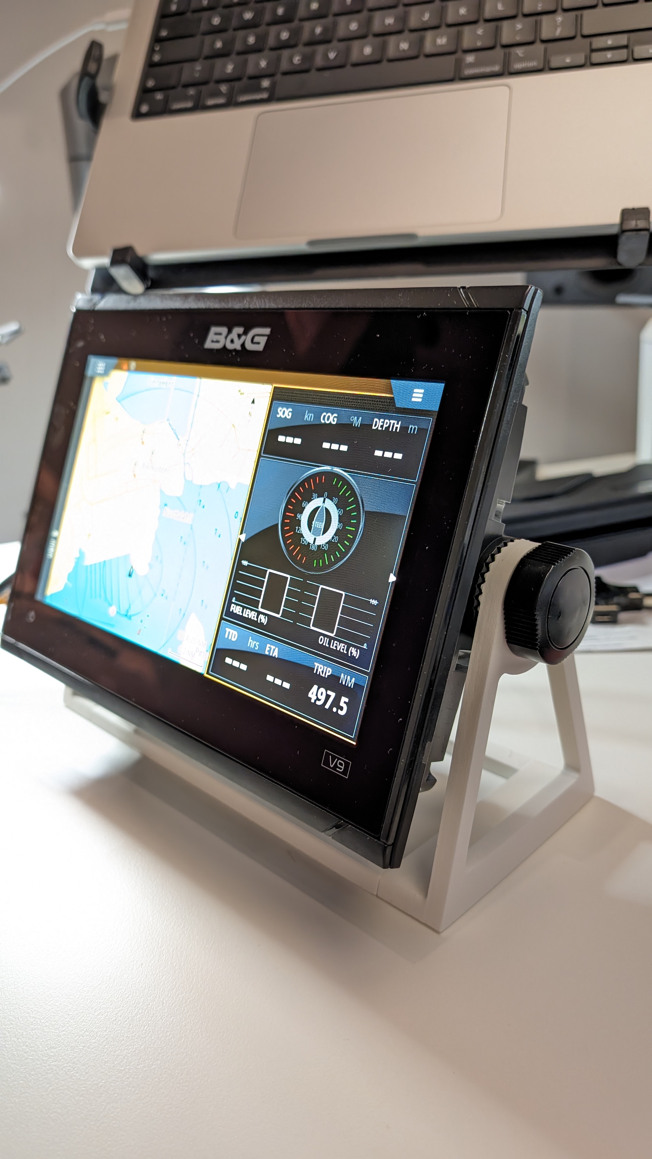 B&G Vulcan 9 Plotter Stand by Dominik | Download free STL model ...
