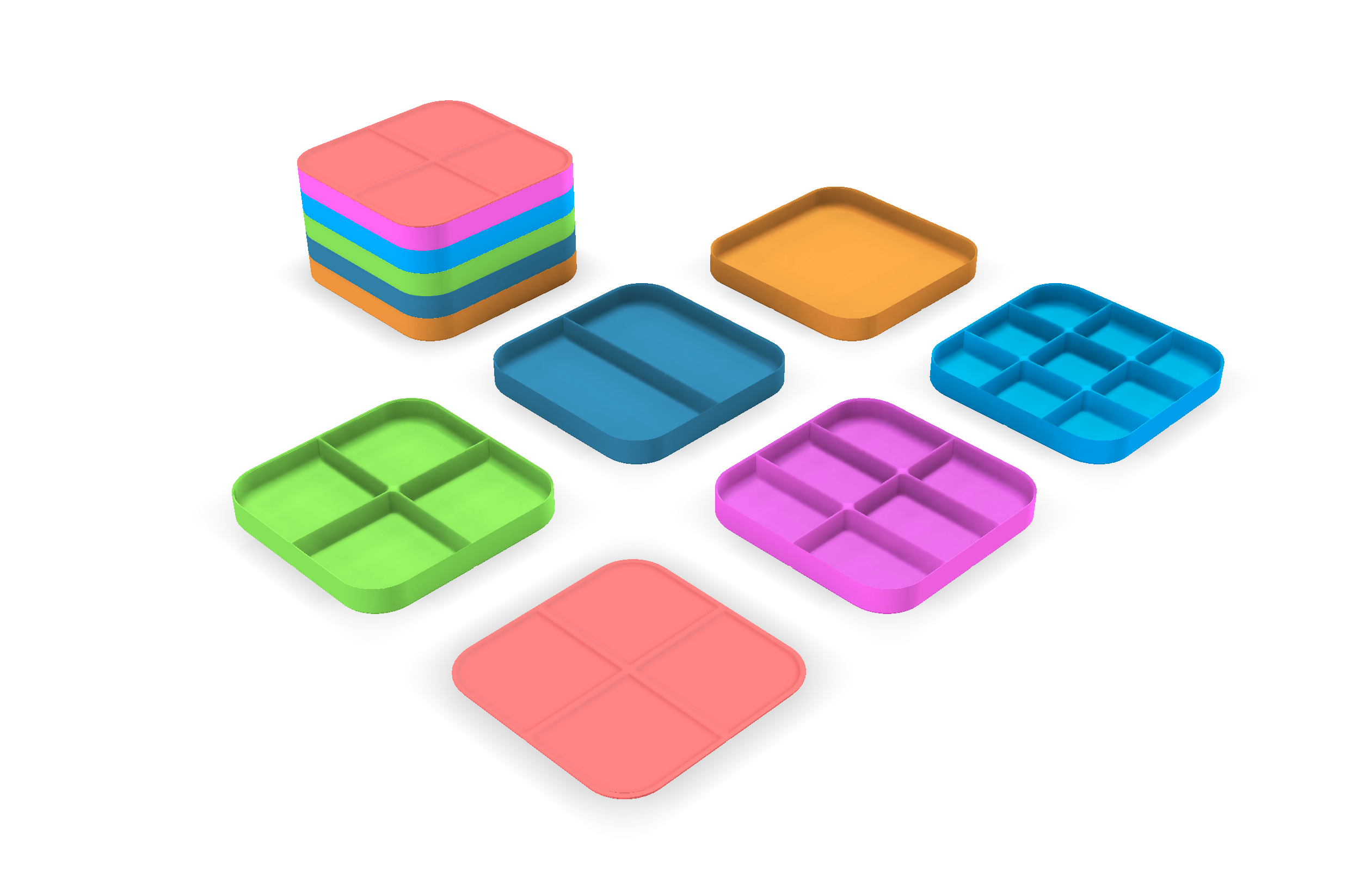 Stackable Sorting Trays By Anhaga Download Free Stl Model