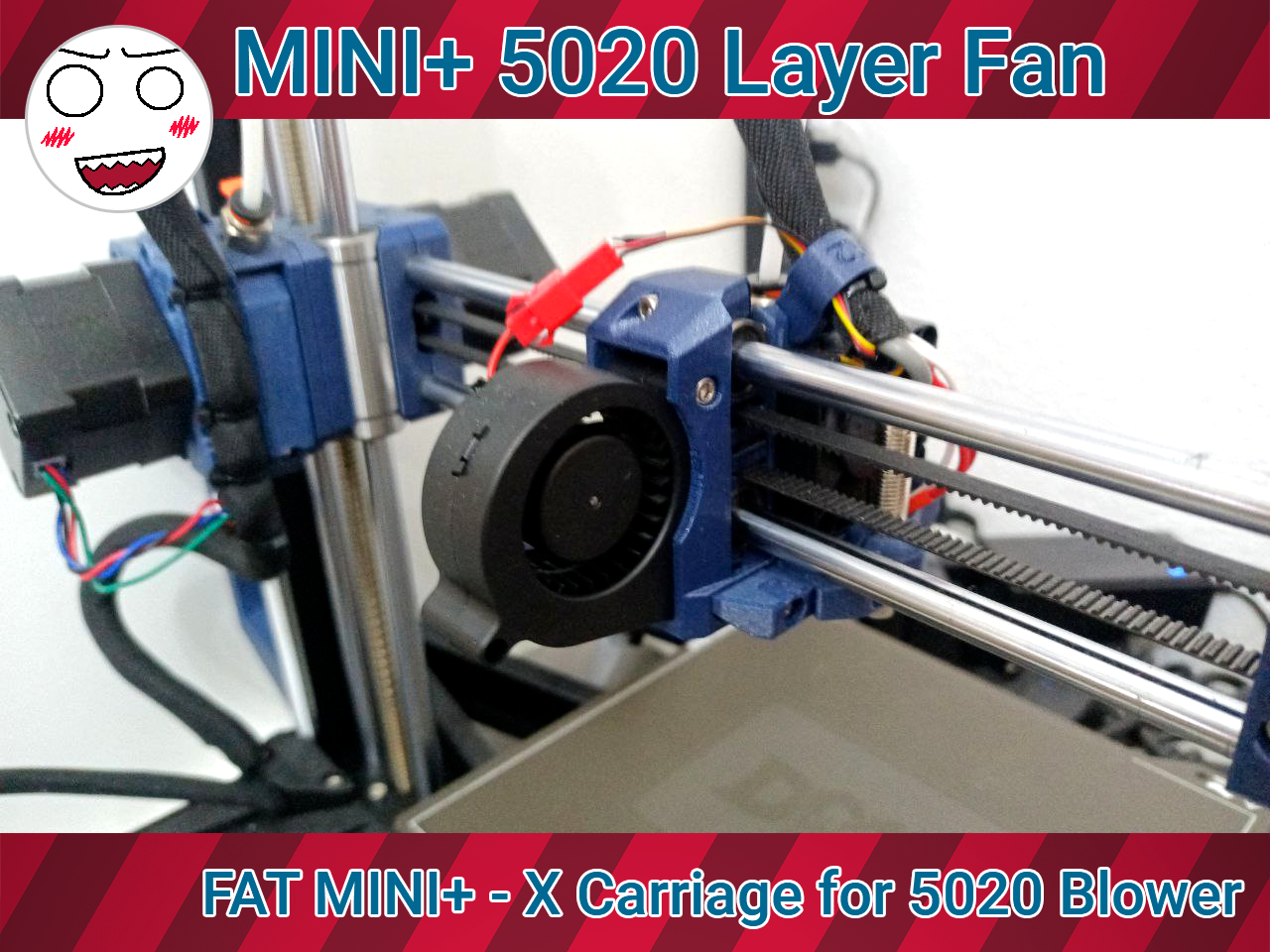 FAT Prusa MINI+ - X Carriage - 5020 Blower by Katarn | Download free ...