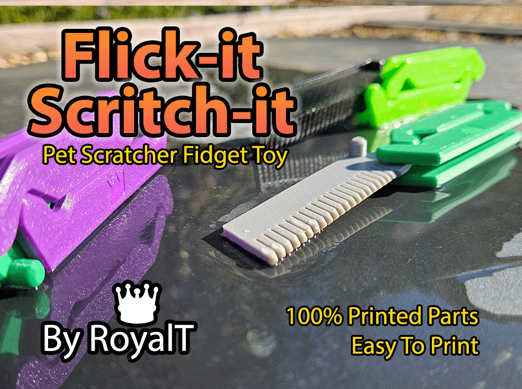 Flick-it Scritch-it [Pet Scratcher Fidget] by Royal T | Download free ...