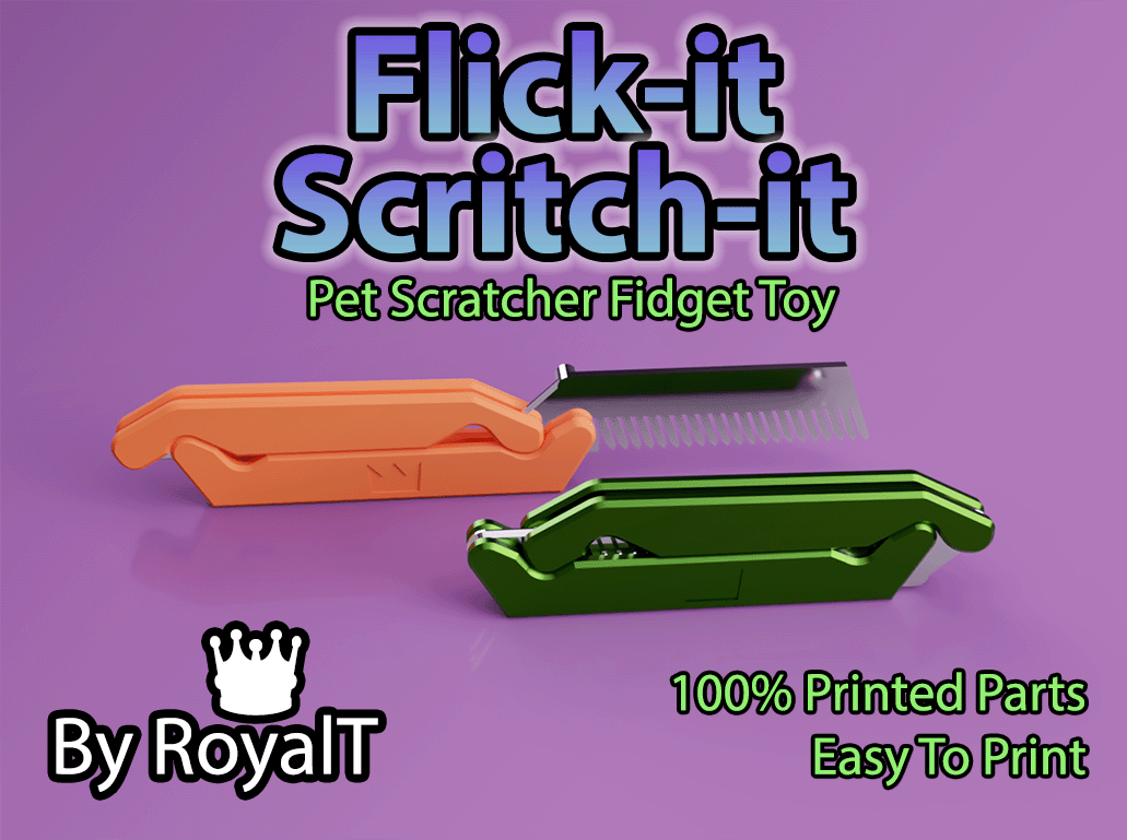 Flick-it Scritch-it [Pet Scratcher Fidget] by Royal T | Download free ...