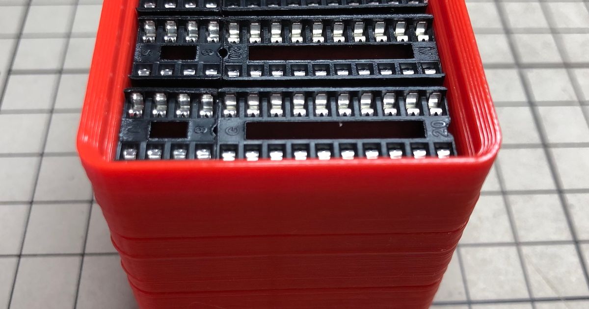 Gridfinity DIP IC bin by NovemberKou | Download free STL model ...