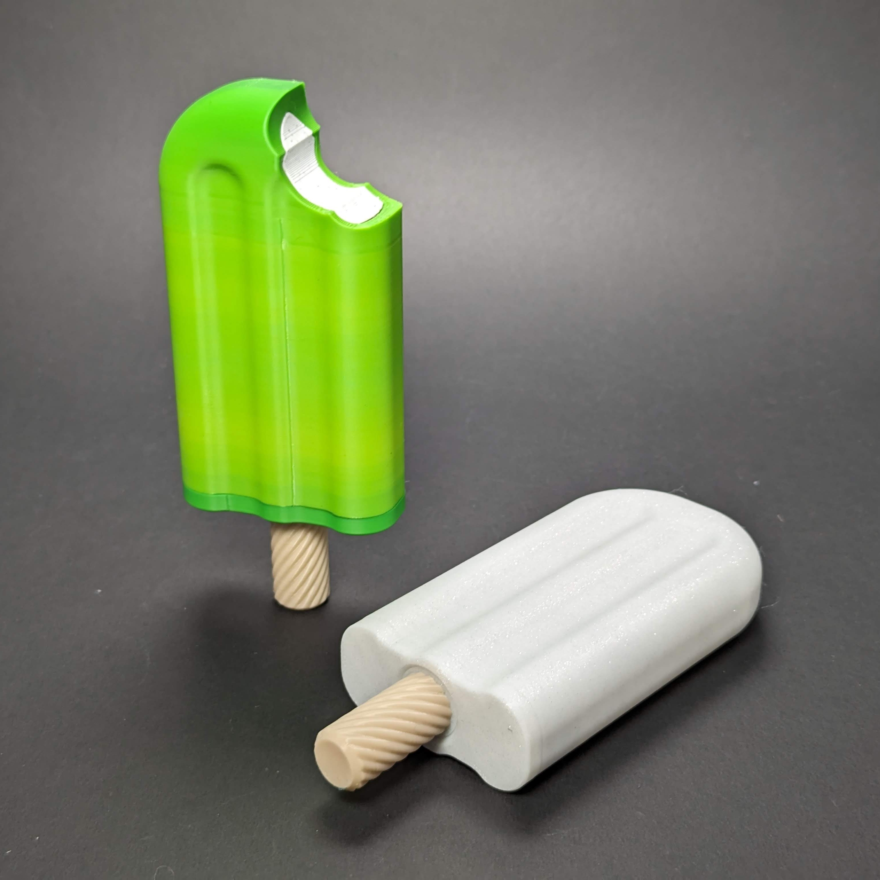 Popsicle Box (single-material print!) by Clockspring | Printables Store