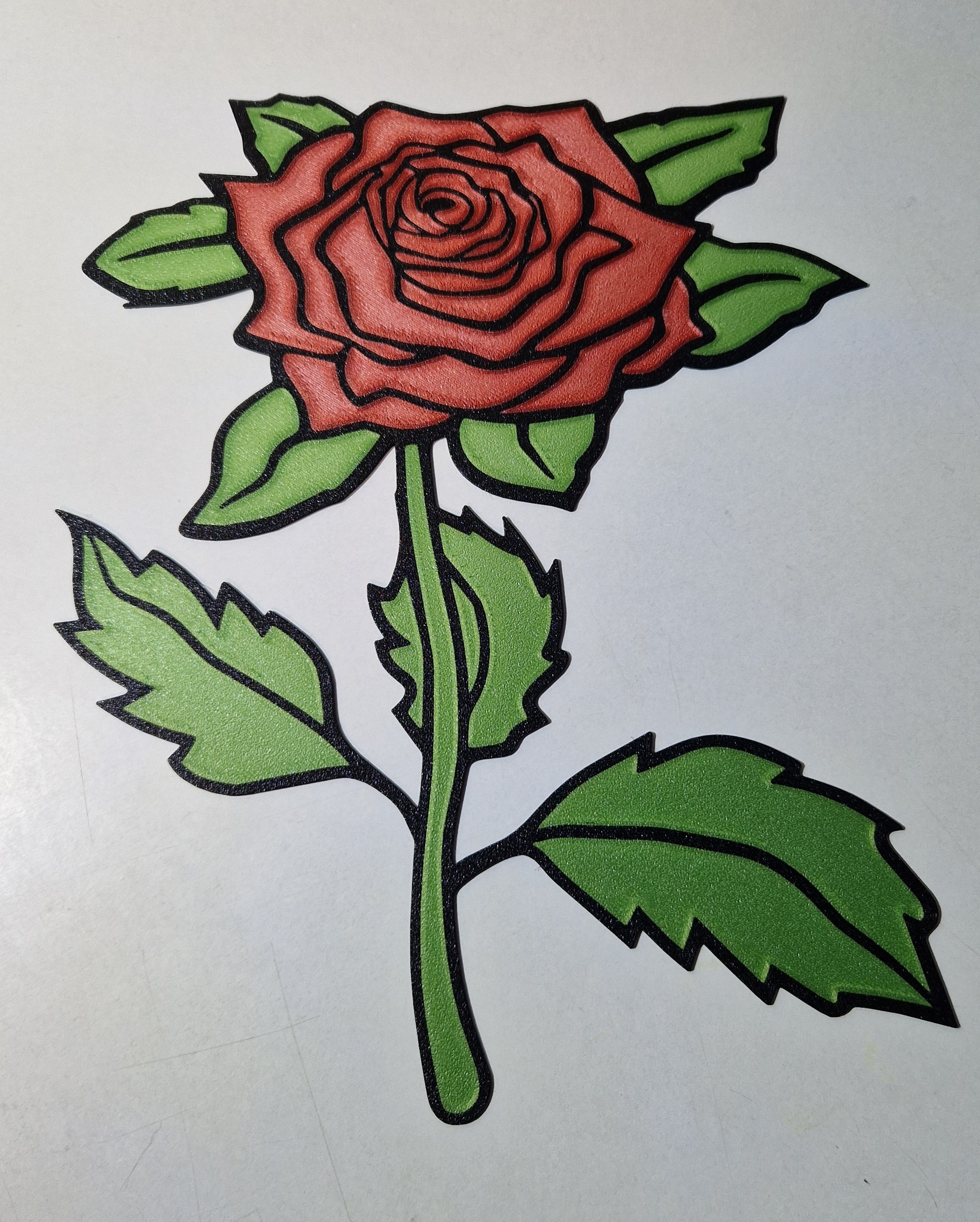 Rose_flat by TailBoom | Download free STL model | Printables.com