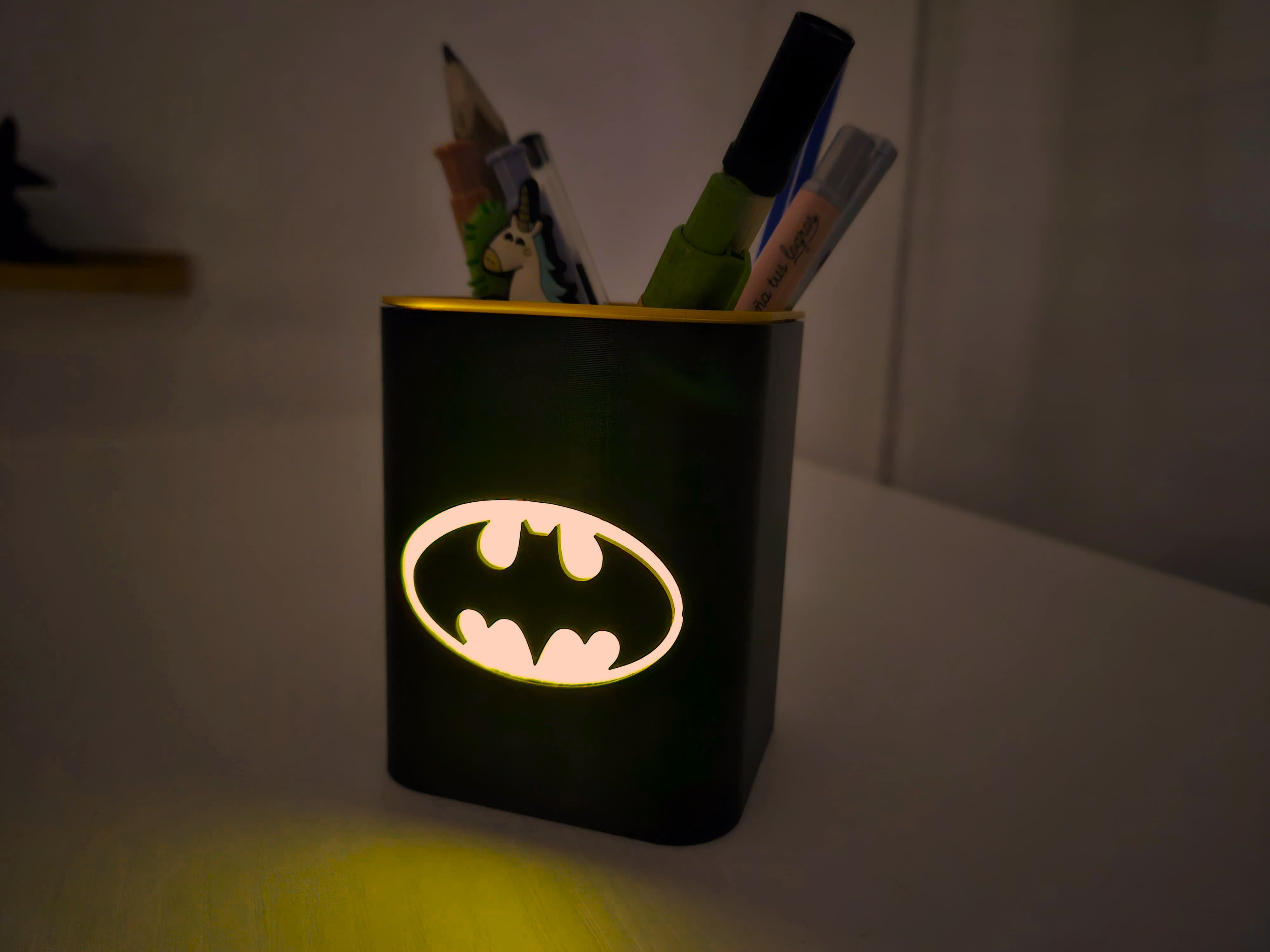 Illuminated Pencil Holder Inspired by Batman by Jose Aveleira ...